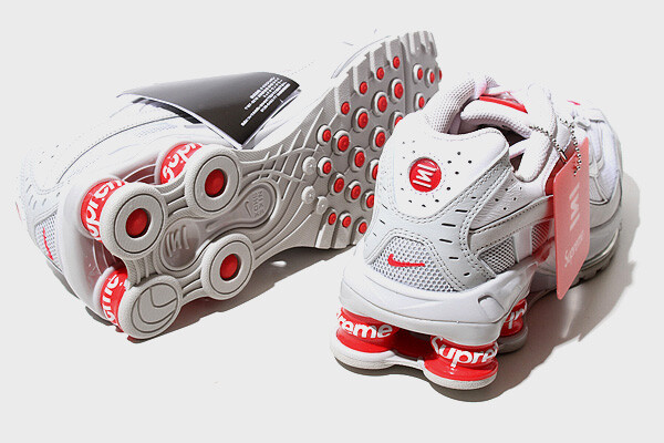2022Ss Supreme Nike Shox Ride 2 Sp 'White' Shock Slid… - Gem