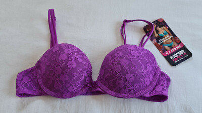 Kayser Perfect Fit Ladies Passionpop Purple Lace Booster Bra Size 12A ...