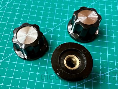 2pcs Aluminum Inlay 23mm Medium Plastic Knob, Dial, 6.0mm Round Shaft ...