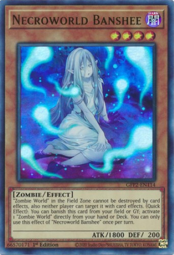NECROWORLD BANSHEE (GFP2-EN114) - YuGiOh Ultra Rare 1st Ed. Monster | eBay