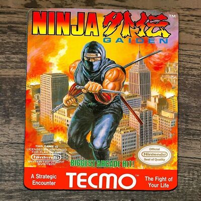 Mouse Pad Ninja Gaiden Classic Arcade Video Game NES Box Cover | eBay