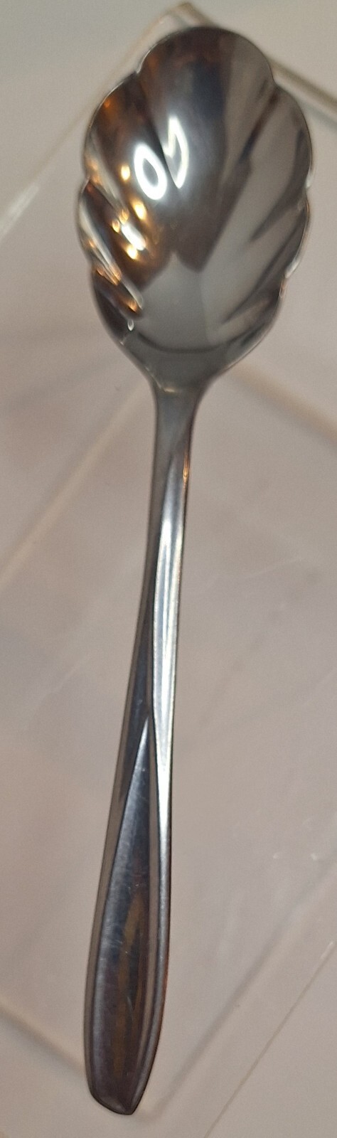 vintage silco stainless flatware panorama Shell sugar spoon | eBay