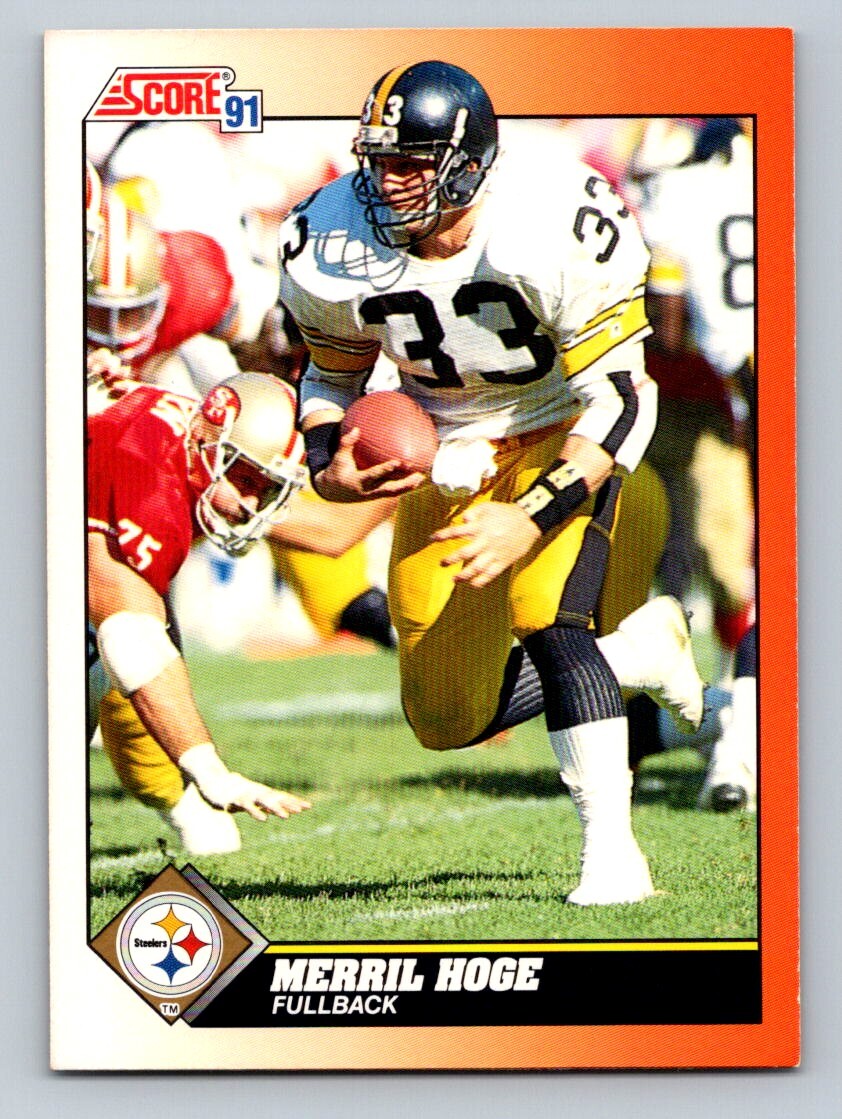 1991 Score Merril Hoge Pittsburgh Steelers #355 | eBay