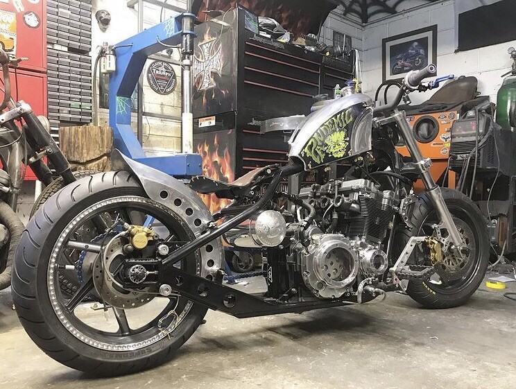 Thug Chopper Frame, Chop Chopper Bobber Streetbike Streetfighter ...
