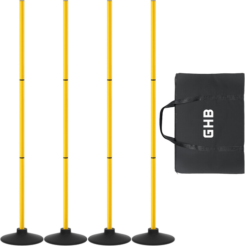 Agility Poles 4 Pack 50" Sports Soccer Training Poles,Detachable Speed ...