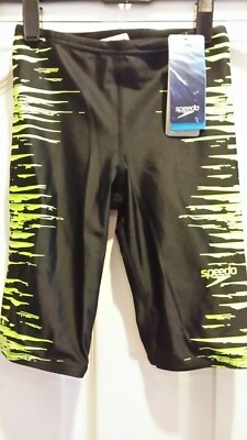 NEW MEN'S SPEEDO JAMMER PRO LT BLACK SPORT NEON SIZE 28 | eBay