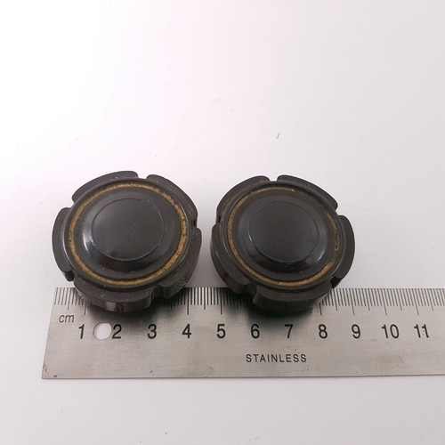 2 X CONTROL BUTTON SLIDING OLD RADIO NOS. ANTIQUE RADIO ROTARY KNOB ...