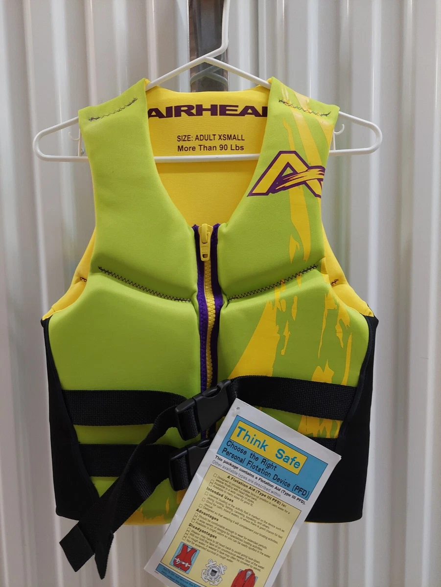 AirHead SWOOSH Neolite Kwik-Dry Flex Life Vest Green Youth