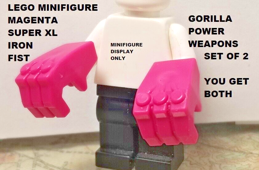 LEGO Minifigure Hands Magenta BIG Set Monster NINJA Giant Power IRON ...