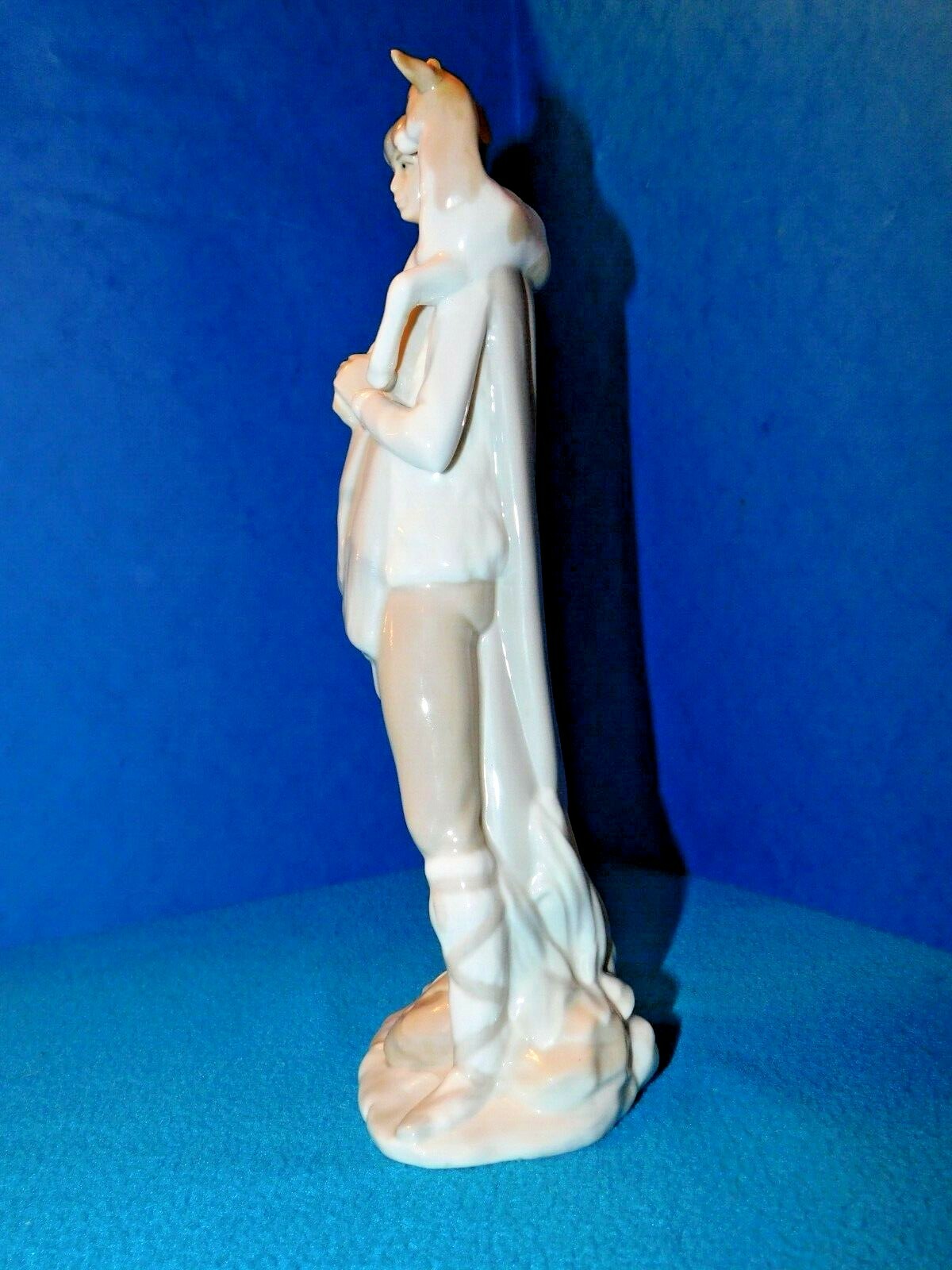 ROSAL (EARLY NAO LLADRO) PORCELAIN SHEPHERD BOY FIGURINE WITH GOAT ON ...