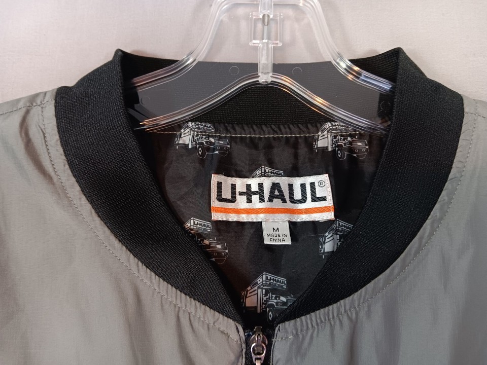 Official Men's UHAUL Employee Reflective Jacket Uniform Black Zip ...