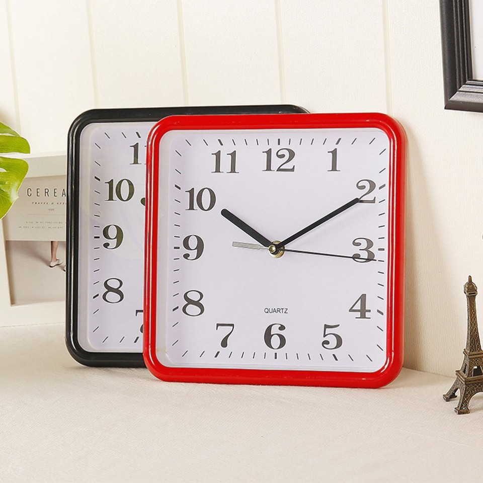 Square Wall Clock Simple Wall Decorative Clock Art Decor Wall Clock for ...