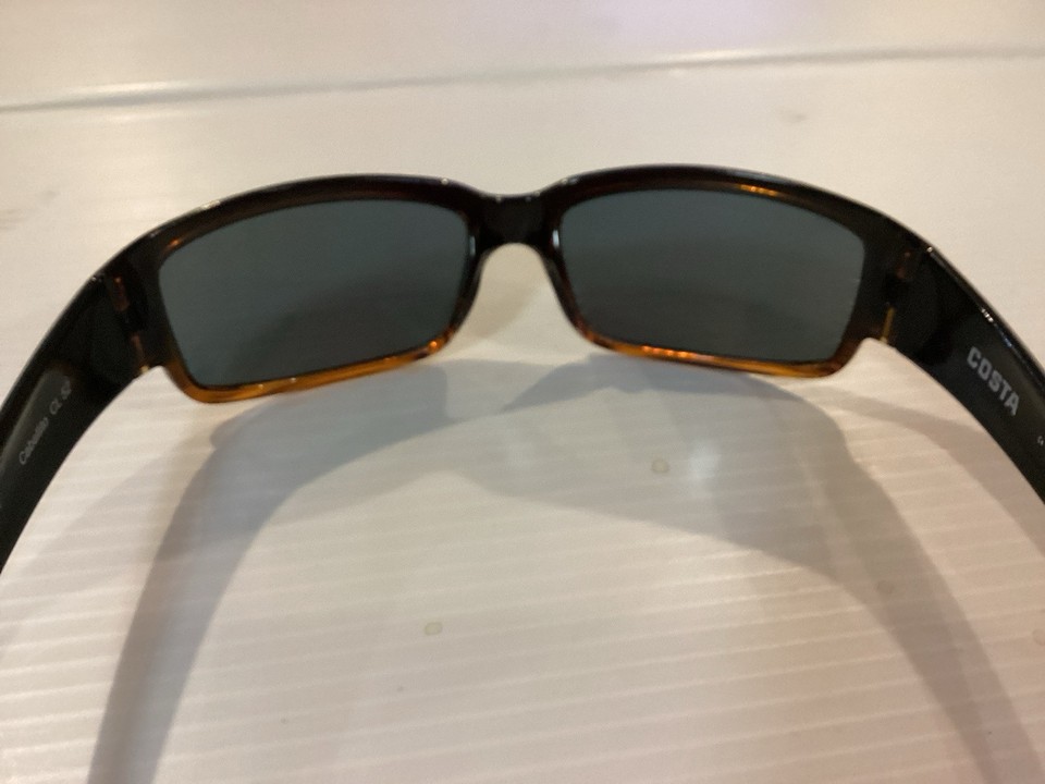 COSTA DEL MAR Brown CABALLITO Frame Copper 580 Plastic Polarized Lens ...