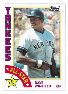 DAVE WINFIELD All Star 1984 Topps Baseball # 402 New York Yankees HOF ...