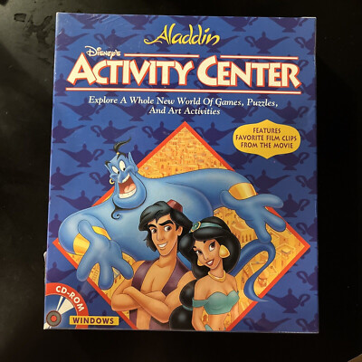 Disney's Aladdin Activity Center Windows/Mac 1995 Sealed new ...