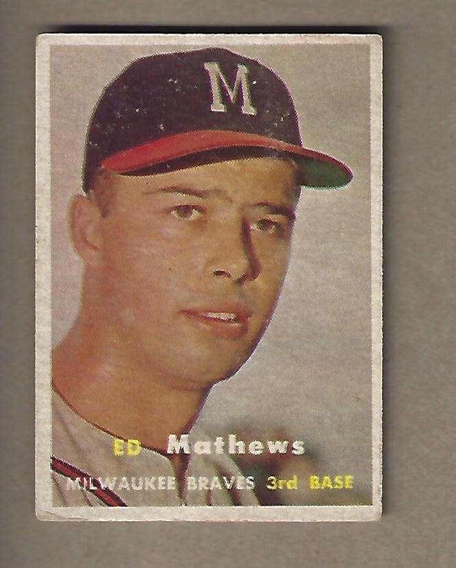 1957 TOPPS ED MATHEWS # 250 | eBay