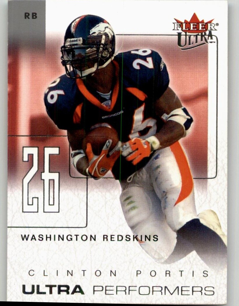 2004 Ultra Clinton Portis Performers #2 UP Washington Redskins | eBay