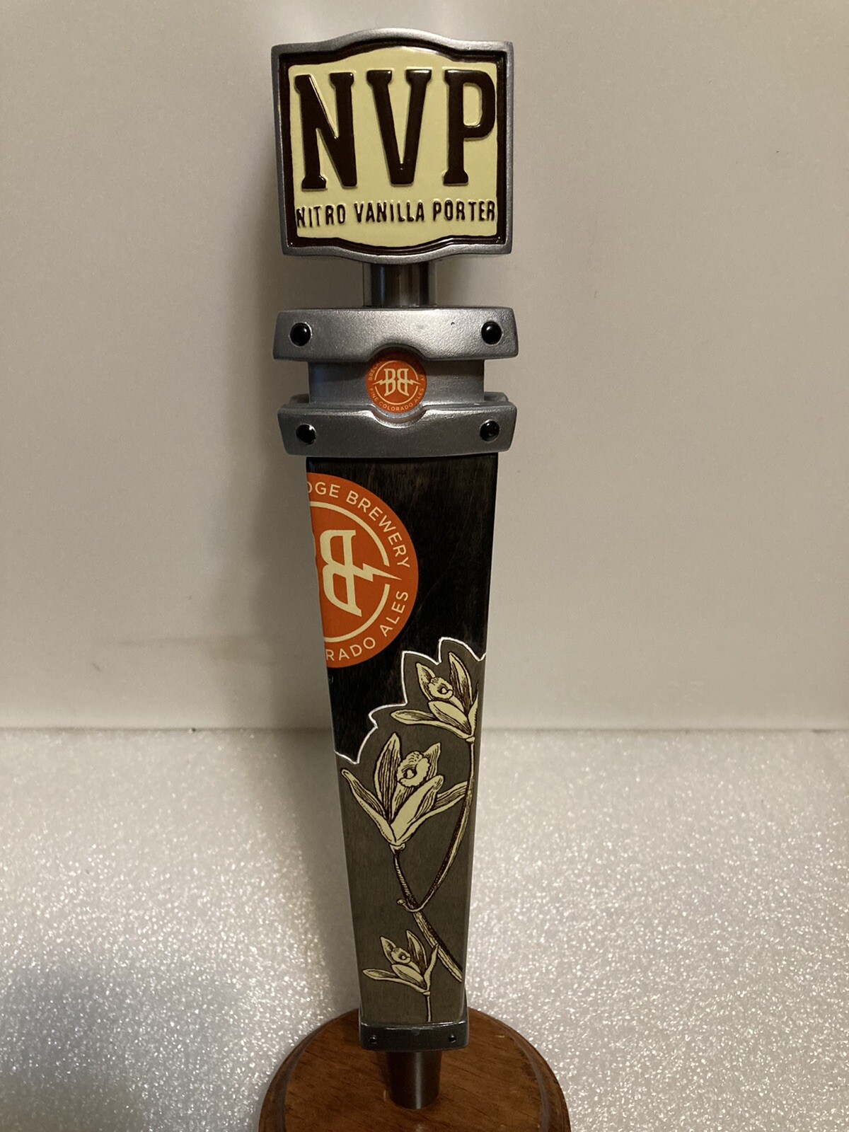 BRECKENRIDGE BREWING NVP NITRO VANILLA PORTER beer tap handle. COLORADO ...
