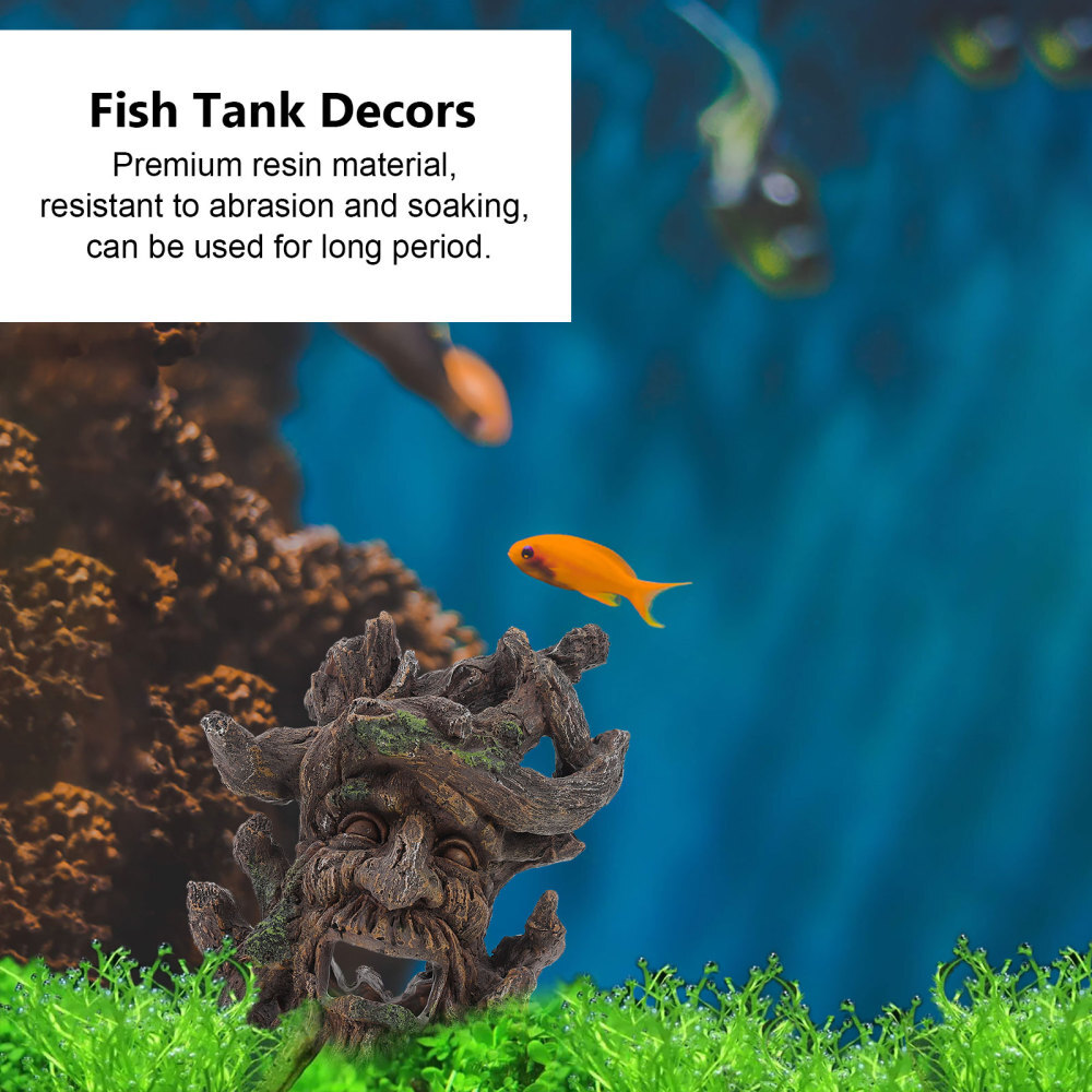 Fish Tank Treant Aquarium Resin Tree Ornaments Accessories Crafts | eBay