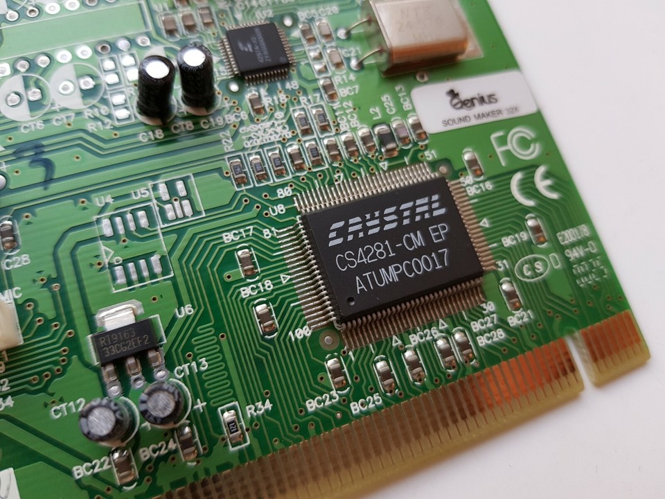 CRYSTAL CS4281 sound card PCI - GENIUS Sound maker 32X- 2000 year | eBay