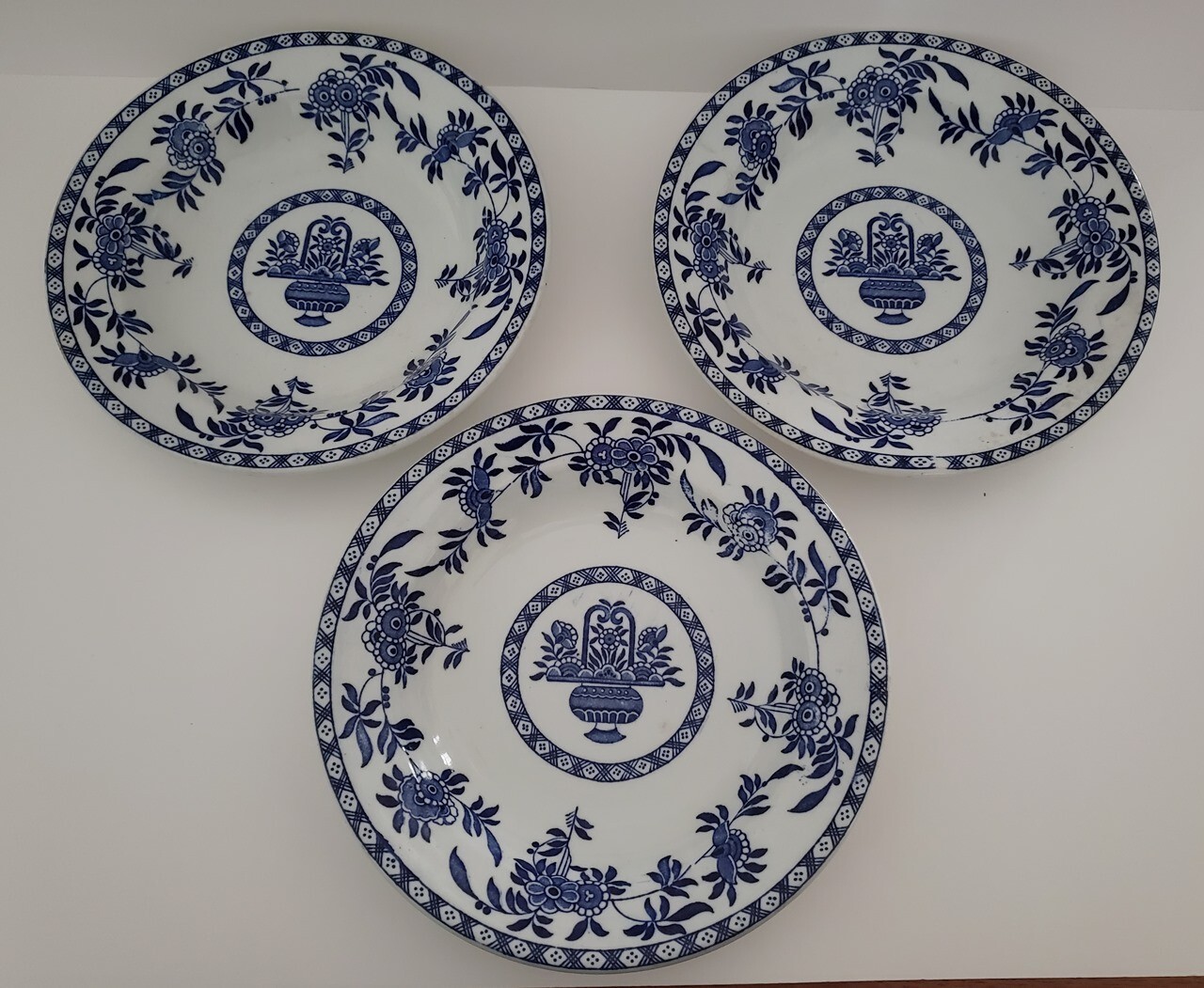 Lot Of 3 Vintage Delph James M Shaw & CO 9" Soup Bowls | eBay