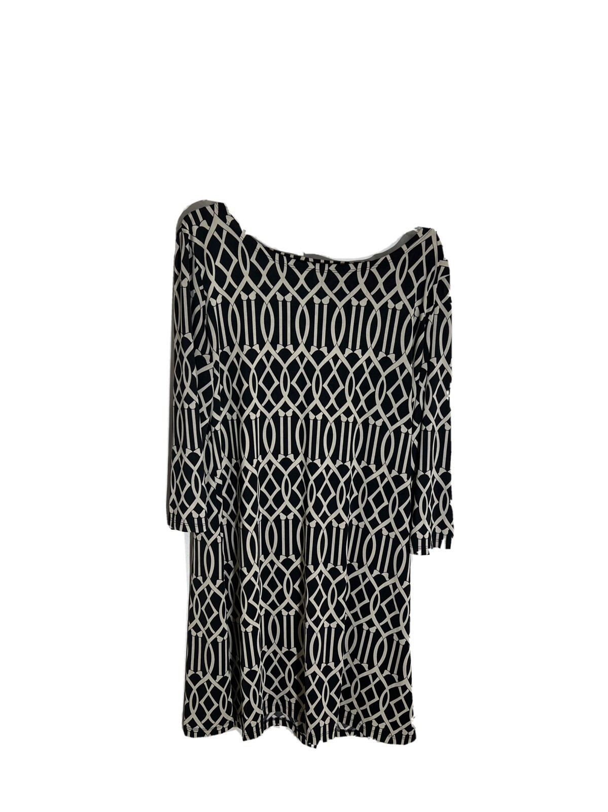 TOUCH EXPRESS BLACK & BEIGE KNIT RESORT DRESS Size 2… - Gem