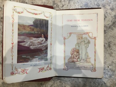 Gems from Tennyson ilustrated by A.A.Dixon London and Glasgow Collins ...