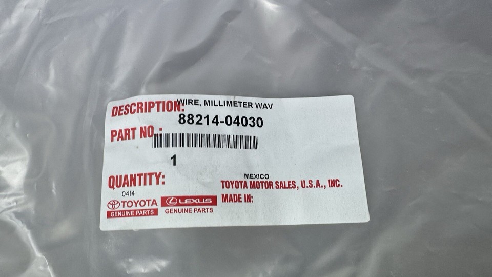 NEW 20-21 Toyota Tacoma Front Wire Millimeter Wave Radar Sensor 88214 ...