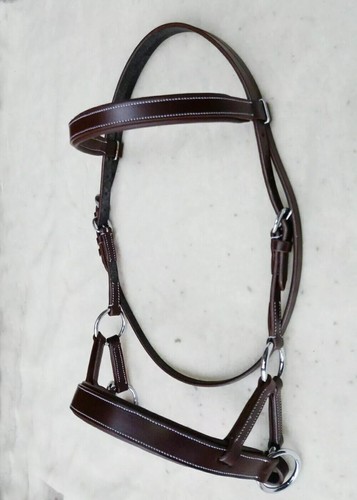 Premium Leather Side pull Bit less Horse Bridle All Size Free Shipping ...