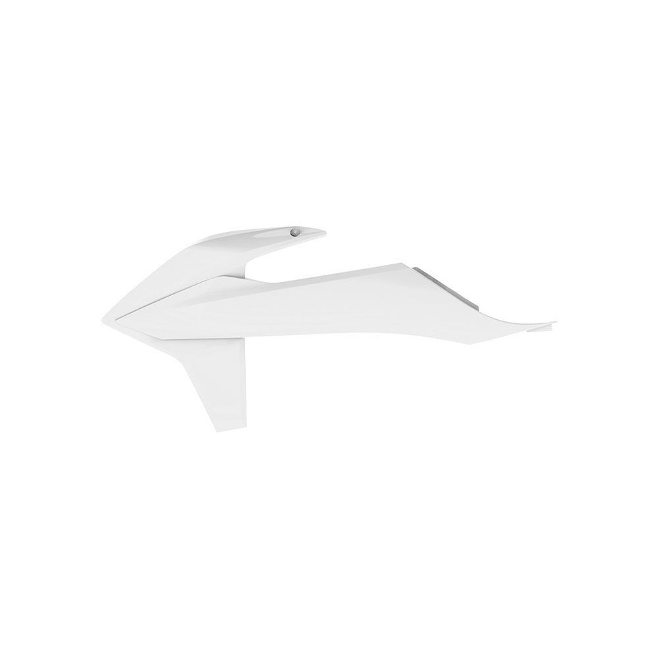KTM 250 XC-F 2019-2022 Polisport Radiator Shrouds Pair (2020 White ...