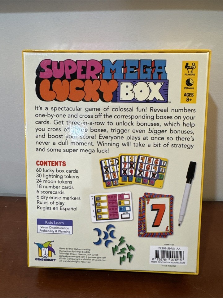 Super Mega Lucky Box By Gamewright New Open Box USA | eBay