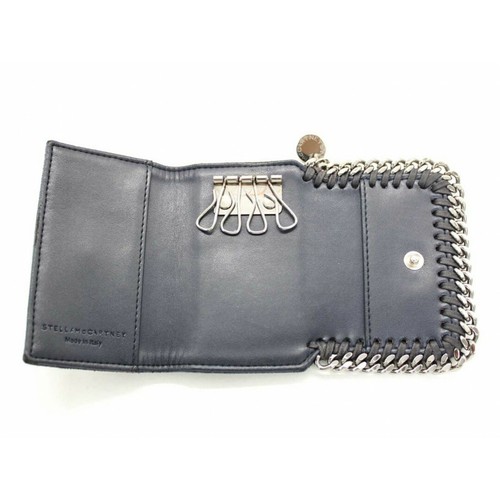 STELLA McCartney Stella FALABELLA KEYCASE MIDNIGHT Falabella Key Used ...