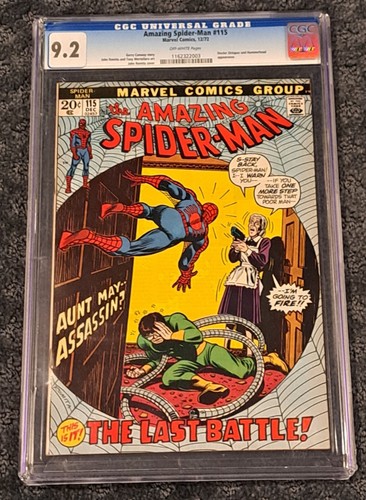 Amazing Spider-Man #115 CGC 9.2 OW 1972 Doctor Octopus Hammerhead ...