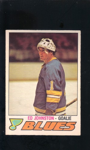 1977-78 O-PEE-CHEE HOCKEY CARD ED JOHNSTON #276 EX-EX/MT BLUES | eBay