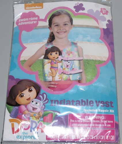 Nickelodeon Dora The Explorer Inflatable Vest Swimming Swim Pool Aid ...