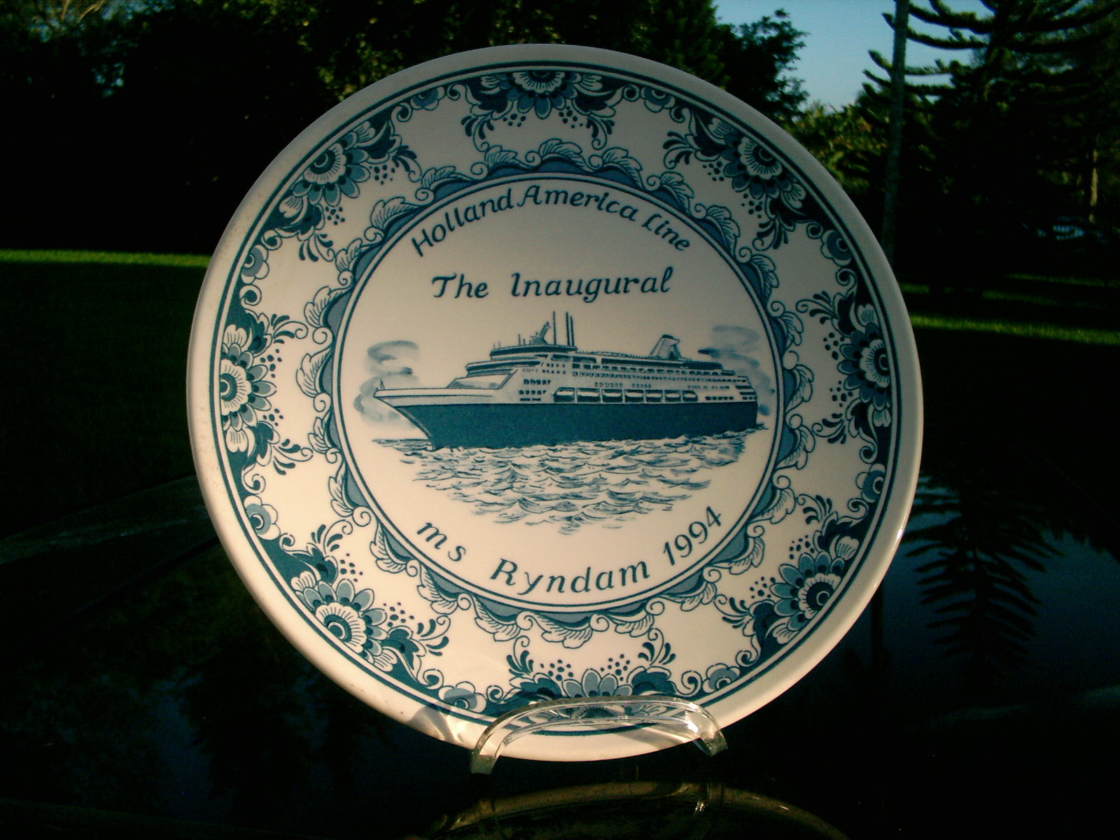HOLLAND AMERICA LINE - THE INAUGURAL MS RYNDAM 1994 BLUE / WHITE BLAUW ...