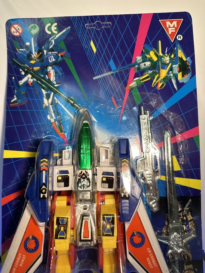 Transformer G1 Bootleg KO Gundam Robot Blue Jet Warrior Mosc Vintage ...