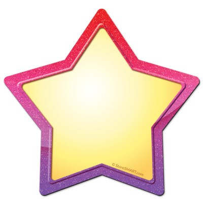 StoreSMART Write-On Star Magnets - 10-Pack - STAR5-_-10 | eBay