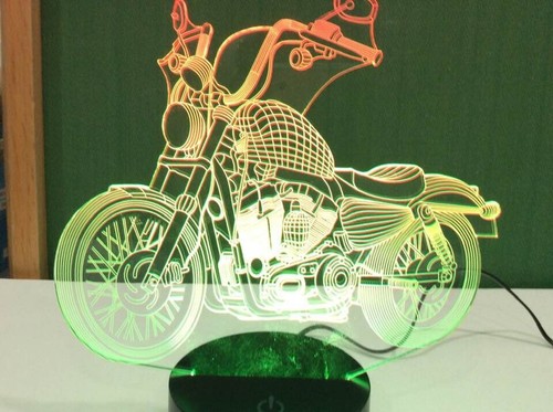 3D motorcycle multicolor lamp | eBay