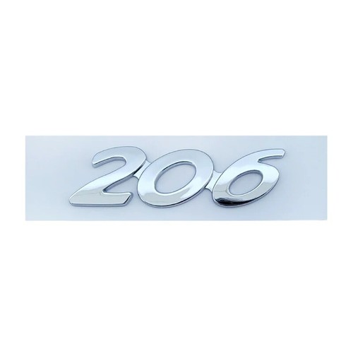Logo Peugeot 206 Chrome Embleme Insigne Monogramme | eBay