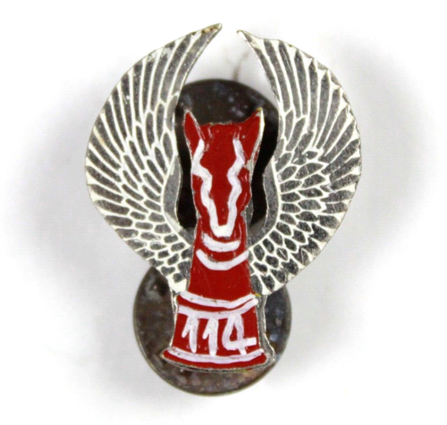 SCARCE 114TH ASSAULT HELICOPTER COMPANY AHC BEERCAN DI INSIGNIA PIN ...