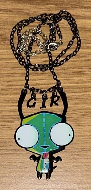 RARE Official Nickelodeon Invader Zim Gir Letter Neck… - Gem