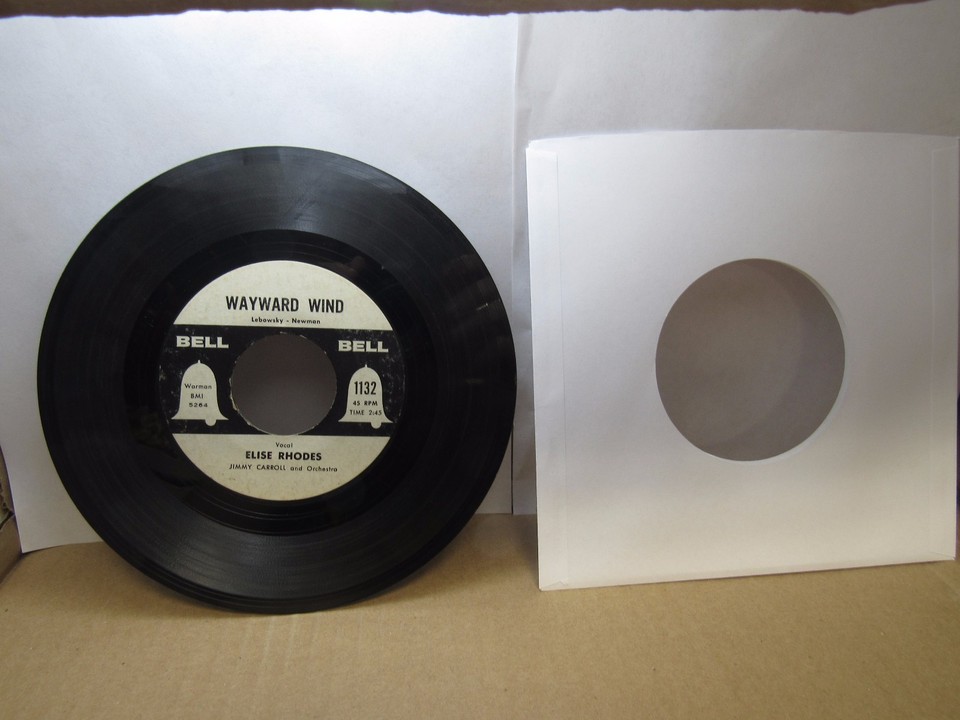 Old 45 RPM Record - Bell 1132 - Elise Rhodes & Artie Malvin ...