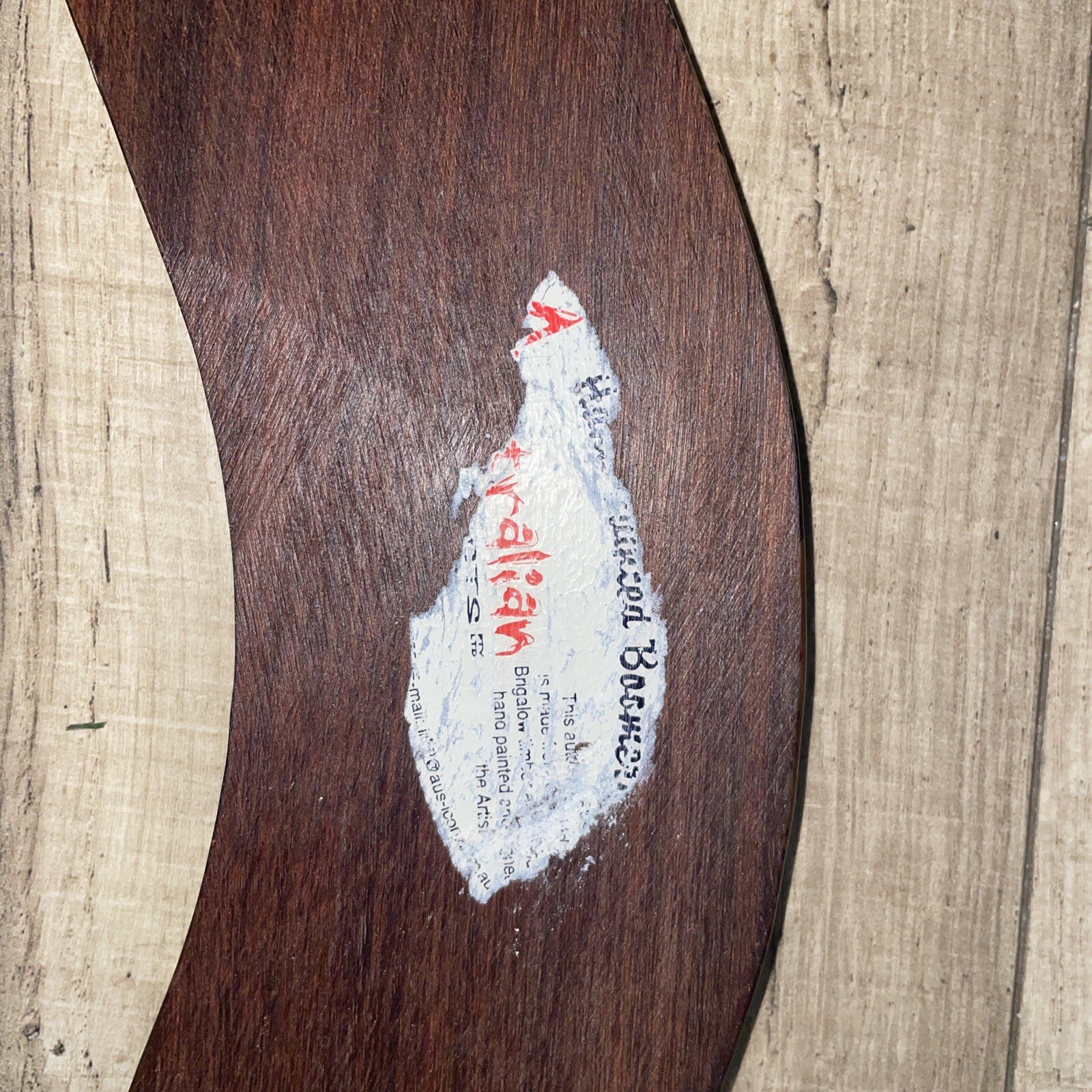 Hand Painted Aboriginal Art Australian Returning Boomerang Kangaroo ...