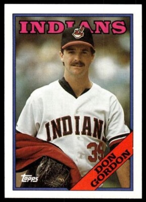 1988 Topps #144 Don Gordon Pitcher Cleveland Indians FREE shipping | eBay