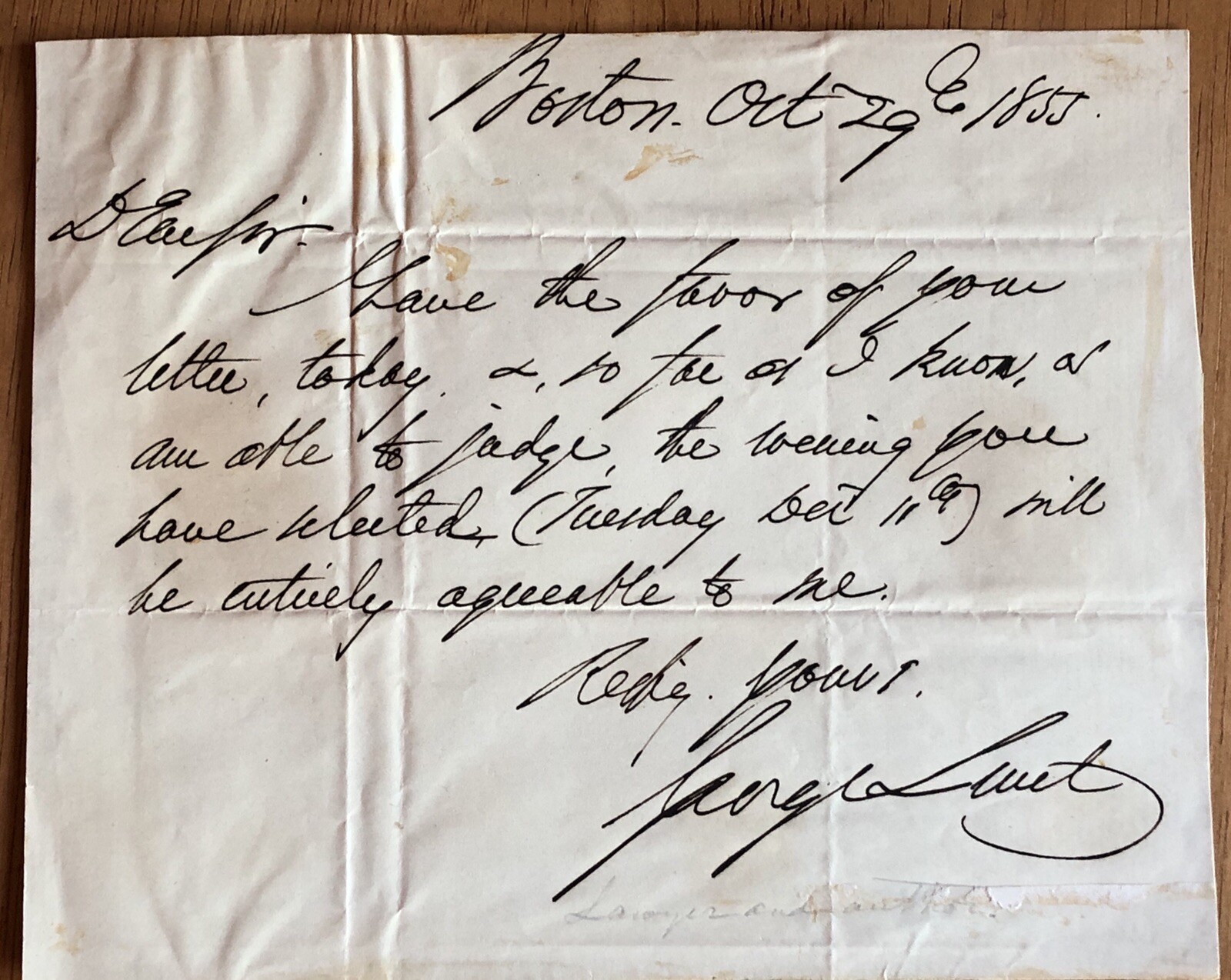 Massachusetts Author and Politician George Lunt Autograph Letter | eBay