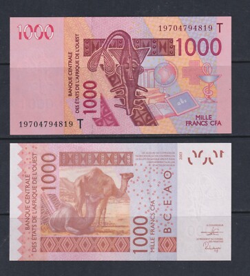 TOGO - 2019 1000 CFA UNC Banknote | eBay UK