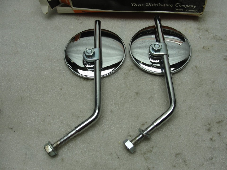 Harley Panhead Knucklehead Flathead 45 ULH OEM NOS Vintage Mirrors | eBay