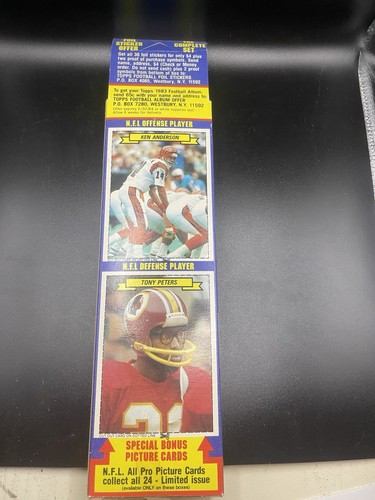 1983 Topps Football Card Album Sticker Set Pack Box NFL Wax 83 | eBay