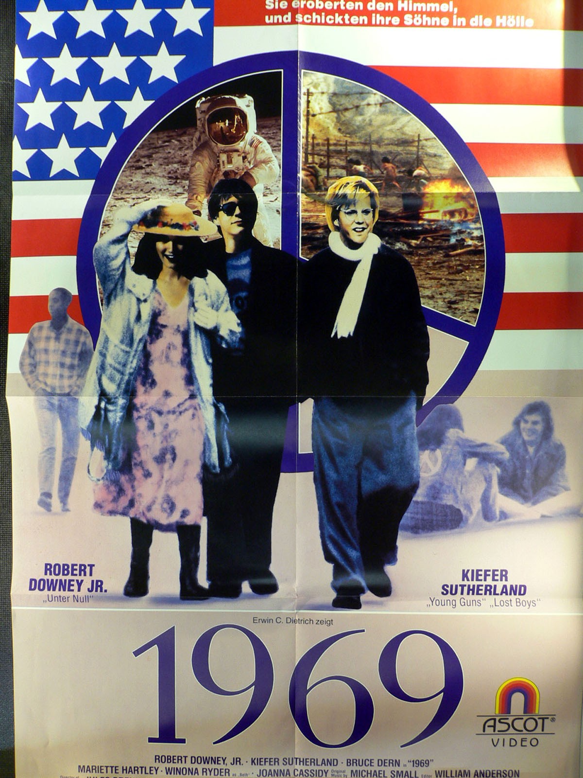 1969 -Kiefer Sutherland - Robert Downey jr. Videoposter A1 84x60cm ...